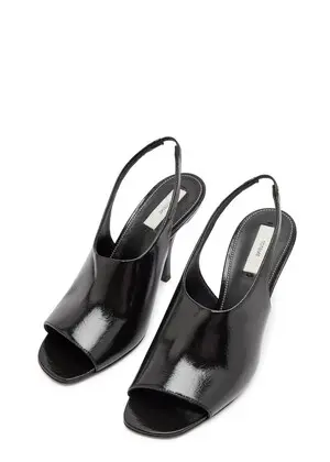 TOTEME Naplack Leather Slingback Sandals