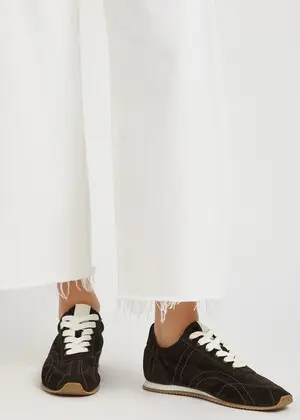TOTEME Suede Lace-up Sneakers