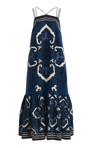 Sea Blaise Printed Linen Midi Dress
