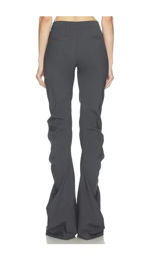 JADE CROPPER Twisted Trouser - Grey