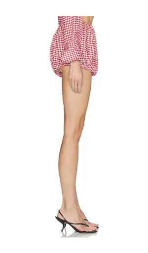 AEXAE Linen Balloon Shorts - Red