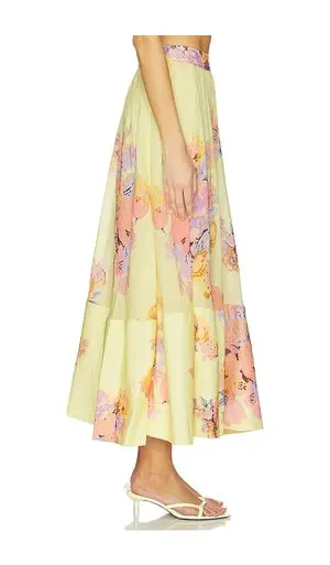 Hemant & Nandita Floral Midi Skirt