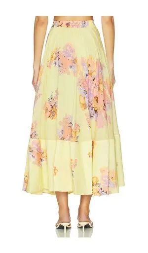 Hemant & Nandita Floral Midi Skirt