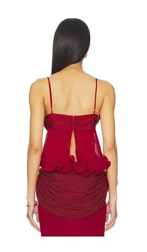 ANIYE RECORDS Tecla Wrap Top - Red