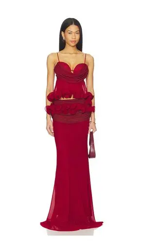 ANIYE RECORDS Tecla Wrap Top - Red