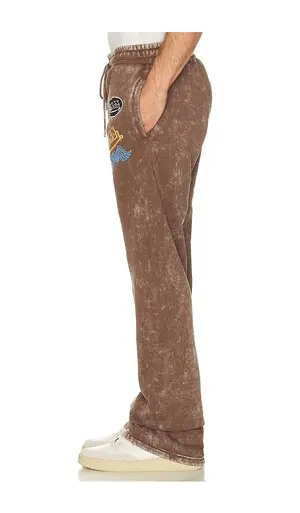 VON DUTCH Stacked Flared Leg Jogger In . Also