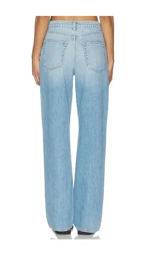 GRLFRND Low Rise Boyfriend Drawstring Jeans - Blue