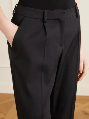 Balenciaga Pleated Stretch-wool Straight-leg Trousers