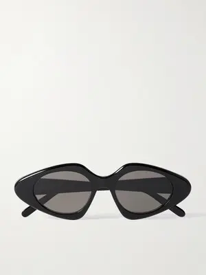 Loewe Slim Cat-eye Acetate Sunglasses - Black