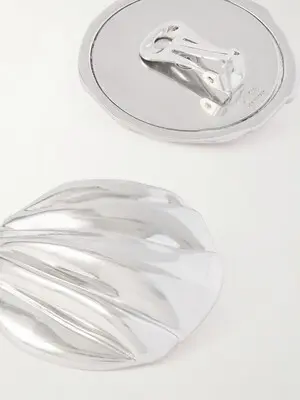 Chloé Oversized Clip-on Earrings - Silver
