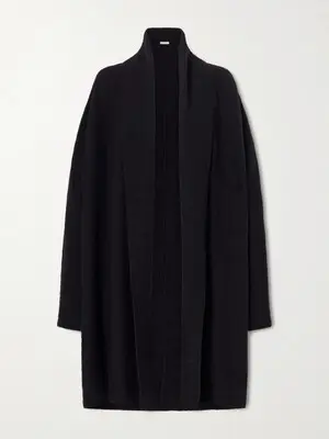 THE ROW Novaan Cashmere And Silk-blend Cardigan - Black