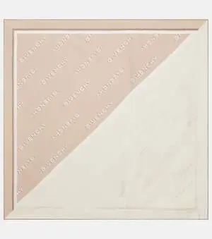 Givenchy Logo Silk Twill Scarf - Multicoloured