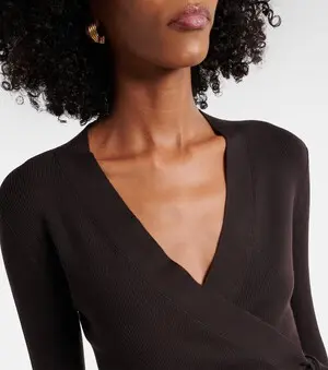 Jardin Des Orangers Virgin Wool Wrap Cardigan