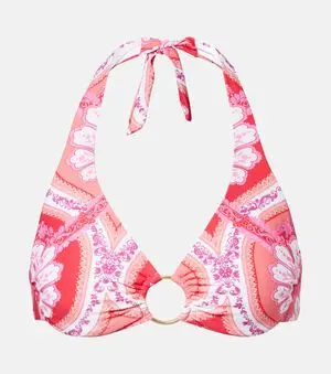 Melissa Odabash Melissa Odabash Brussels Printed Bikini Top Multicoloured