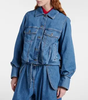 Loewe Gathered Denim Jacket