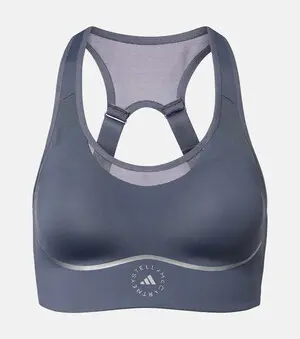 Adidas By Stella McCartney Logo Sports Bra - Grey