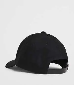 Moose Knuckles Cotton Baseball Cap With Silver Tone Logo