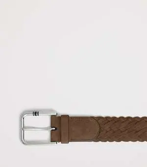 Montblanc Suede Braided Belt