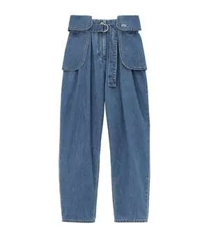 Loewe Fold-over Waistband Cargo Jeans