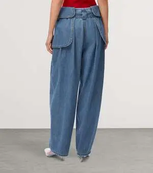 Loewe Fold-over Waistband Cargo Jeans