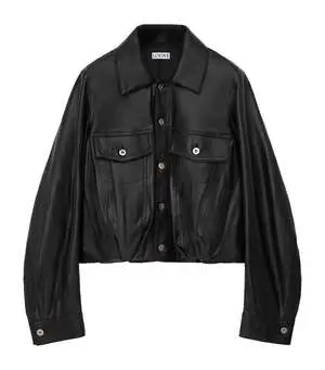 Loewe Relaxed Lambskin Leather Jacket
