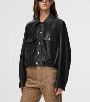 Loewe Relaxed Lambskin Leather Jacket