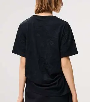 Loewe Cotton T-shirt With Graphic Logo - Black