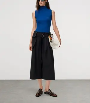 Loewe Sleeveless Rollneck Top - Blue