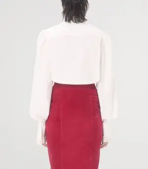 Valentino Garavani Cotton Shirt With Scalloped Cuffs
