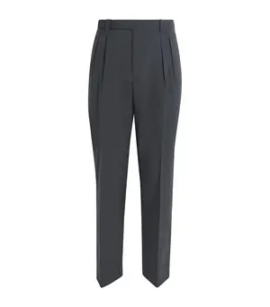 Brioni Wool Tailored Trousers - Grey