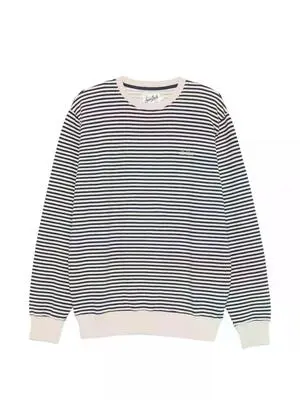 MC2 SAINT BARTH Striped Embroidered Sweatshirt