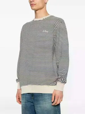 MC2 SAINT BARTH Striped Embroidered Sweatshirt