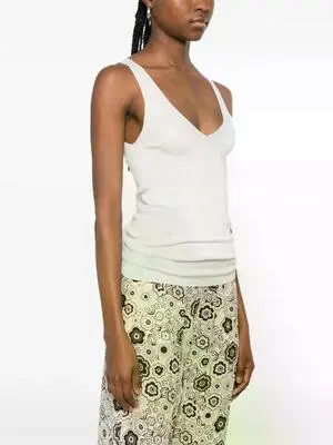 Eric Bompard Seamless Knitted Tank Top - White