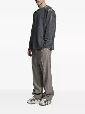 PAURA Riccione Thread-detail Sweater - Grey