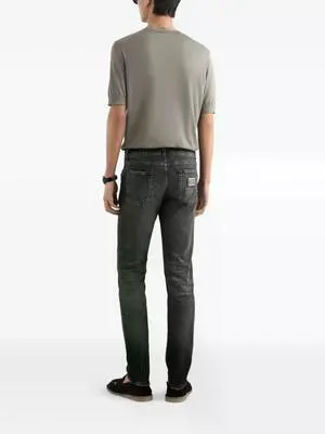 Dolce & Gabbana Logo Plaque Slim Fit Jeans