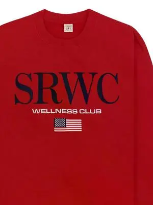 Sporty & Rich Embroidered Crew-neck Sweatshirt