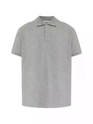 Moncler Stripe-detail Polo Shirt - Grey
