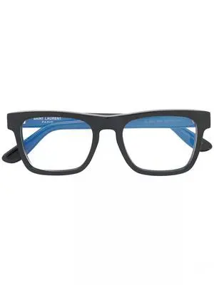 Saint Laurent Rectangle Frame Glasses - Black