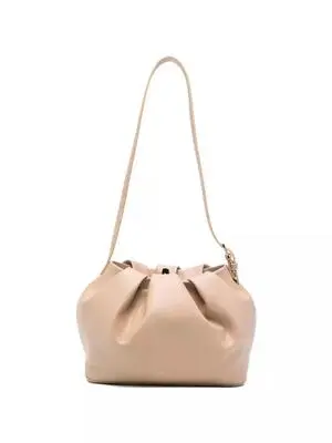 THEMOIRE Athena Ruched Cross-body Bag - Neutrals