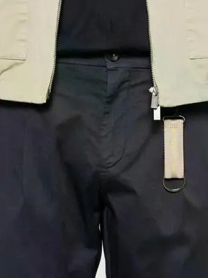 MANUEL RITZ Micro-texture Pleated Trousers