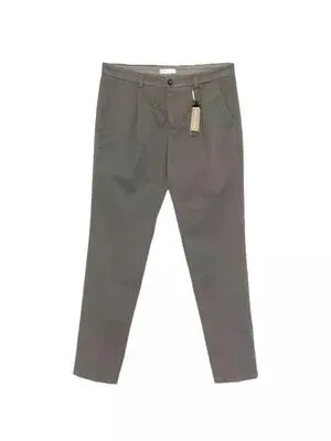 MANUEL RITZ Pleated Twill Trousers - Grey
