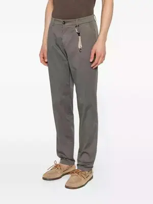 MANUEL RITZ Pleated Twill Trousers - Grey