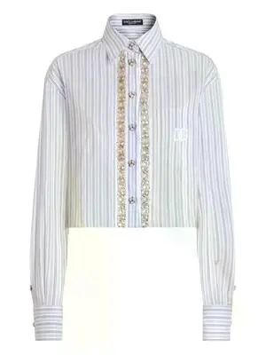 Dolce & Gabbana Striped Embellished Shirt