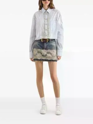 Dolce & Gabbana Striped Embellished Shirt