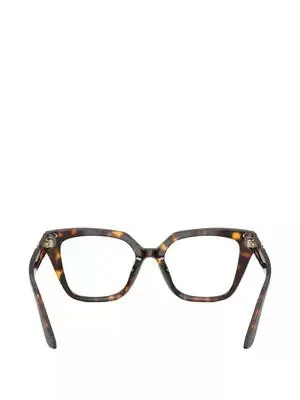 Emporio Armani Square Frame Eyeglasses - Brown