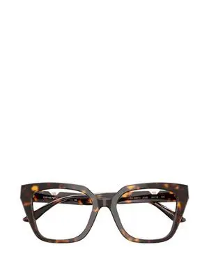Emporio Armani Square Frame Eyeglasses - Brown