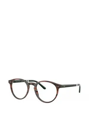 POLO RALPH LAUREN EYEWEAR Round Frame Eyeglasses - Brown