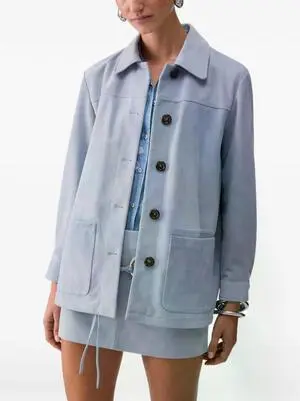 Liu Jo Suede Jacket With Patch Pockets