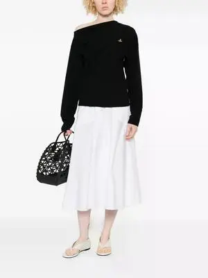 Bite Studios Zip-fastening A-line Midi Skirt