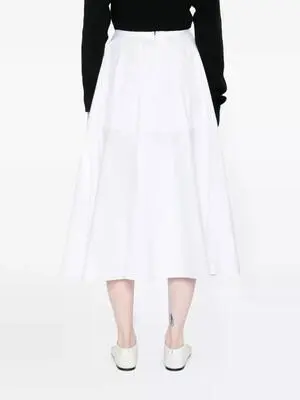 Bite Studios Zip-fastening A-line Midi Skirt